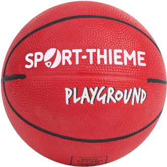 Sport-Thieme Mini Basketball Playground | Griffiges Gummi f&uuml;r Training u. Freizeit | Gr&ouml;&szlig;e 2, Umfang 44 cm | Orange | Outdoor Basketball, 160 g, robuster Miniball