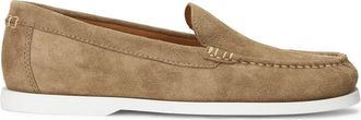 Ralph Lauren Loafer aus Veloursleder mit Steppnaht in