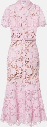 Self Portrait Robe chemise en dentelle