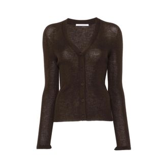 Cecilie Bahnsen Folke Cardigan - - Knitwear - Damen - Braun - S