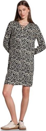 Street One A144442 Robe Tunique à Motifs, Noir, 46 Femmes