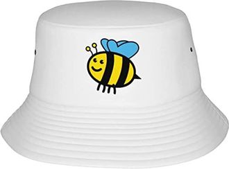 Generic Casual Chapeau de Pêcheur Abeille Mignonne Souriante Chapeaux de Soleil de Plage Pliable Beach Sun Hat pour Hommes Voyage Plage