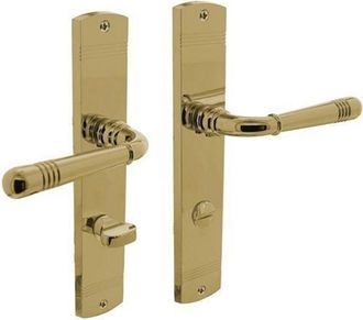 Intersteel Intersteel - Langschildschildgarnitur Helena Zamak F3 ms wc 72mm din l/r