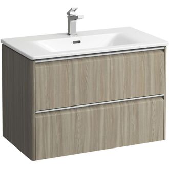 Laufen Palace Set, Waschtisch, 1 Hahnloch, &Uuml;berlauf, inkl. Base - Laufen