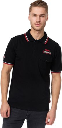 Lonsdale London Lynton M&auml;nner Poloshirt schwarz XXL 100% Baumwolle Rockabilly, Streetwear