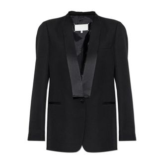 Maison Margiela Wollblazer mit Einzelschlitz - - Jackets - Damen - Schwarzk - S