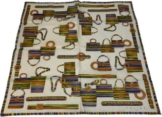 Celine Pre-owned Vintage Scarf - Femme - Pre-owned - Beige - Taille: ONE Size