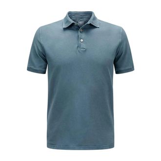 Fedeli Homme, Tops, Bleu, Taille: L Polo Piqué; à Manches Courtes