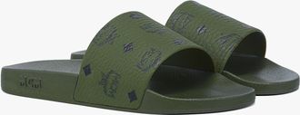 MCM Slides mit Monogramm-Print