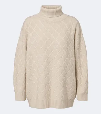 Max Mara Rollkragenpullover aus Wolle und Kaschmir