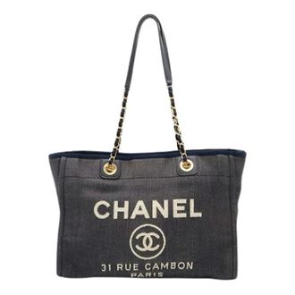 Chanel Pre-owned Deauville 2way Tote Bag - - Pre-owned - Damen - Blau - ONE SIZE