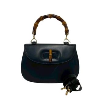 Gucci Sac 2-en-1 en cuir Bamboo Pre-owned - Femme - Pre-owned - Noir - Taille: ONE Size