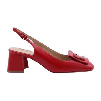 Lola Cruz Gelbe Slingback-Sandalen - - Shoes - Damen - Rot - 37 EU