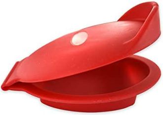 Fackelmann Fackelmann 682231 Austernkeil aus Silikon, Austernkeil rot, Ständer zum Schneiden von Austern, Keil zum Öffnen von Austern, Silikon, Rot, 11,5 x 8 x 4