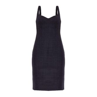 Balmain Tweedkleid mit Spaghettitr&auml;gern - - Dresses - Damen - Lila - M