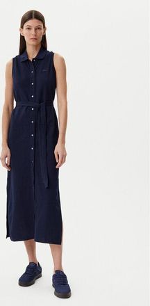 Lacoste Hemdkleid EF1107 Dunkelblau Regular Fit