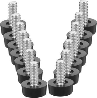 DOITOOL 40 Stück Teiliges Verstellbare Möbelfüße mit Gewinde Höhenverstellbare Schraubfüße für Tische Schränke Werkbänke rutschfeste Stellfüße für Stabilität 