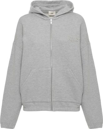 Autry Femme, Sweatshirts et sweats &agrave; capuche, Gris, Taille: 38 FR Sweat &agrave; capuche zipp&eacute;