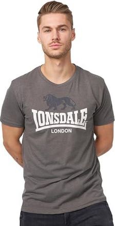 Lonsdale London Gargrave Homme T-Shirt Manches Courtes Anthracite XL