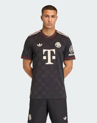 adidas adidas Performance - FC Bayern 25/26 - Troisi&egrave;me maillot authentique - Noir/ivoire halo