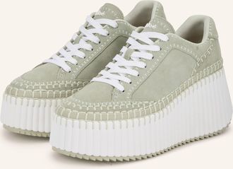 Chlo&eacute; Plateau-Sneaker Nama gruen