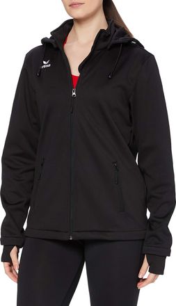 Erima Damen Softshell Jacke Basic, schwarz, 40, 906331