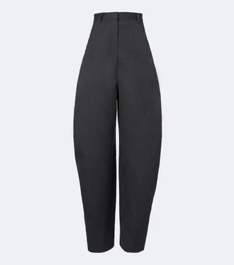Balenciaga Hose Barrel-Leg aus Wolle