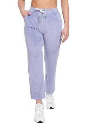 FUTURO FASHION Pantalon d&eacute;contract&eacute; en velours c&ocirc;tel&eacute; pour femme - Pantalon long ample - Jambe droite - Taille &eacute;lastique - Confortable et &eacute;l&eacute;gant - Avec poches - Tai
