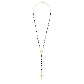 Dolce & Gabbana Rosenkranz-Halskette - - Accessories - Herren - Schwarzk - ONE SIZE