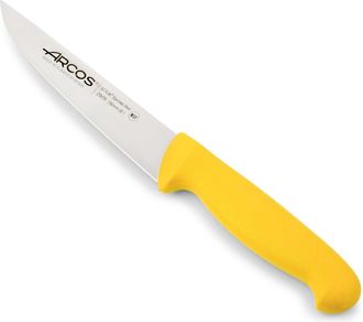 Arcos Küchenmesser Professionell - Edelstahlklinge Nitrum 150 mm - Präziser Schnitt, Langlebig - Gelber Polypropylen-Griff - Serie 2900