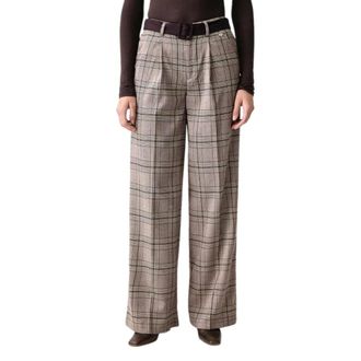 Silvian Heach Komala Pantalon Large - Femme - Pantalons - Brun - Taille: 38 FR