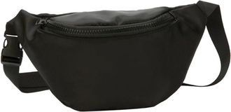 Yardwe Gürteltasche aus Strapazierfähigem Nylon Verstellbar als Umhängetasche und Bauchtasche Modisch und Praktisch für Schule Outdoor Reisen und Alltag Schw