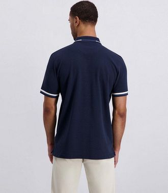 Pierre Cardin Poloshirt Poloshirt uni piquee kontrast mit Logo Schriftzug