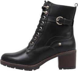 Pikolinos Bottines &agrave; Talon en Cuir LLANES pour Femme Color Black
