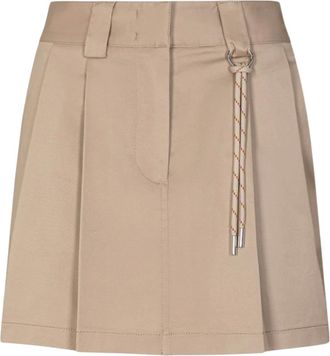 Ga&euml;lle Paris Femme, Jupes, Beige, Taille: 40 FR Gonna Corta In Cotone Sacco Tasca A Contrasto