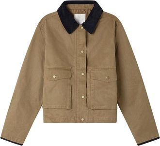 Springfield Damen Short Jacket Barbour Jacke, beige, 36