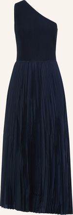 HUGO BOSS One-Shoulder-Kleid Foki Im Materialmix blau