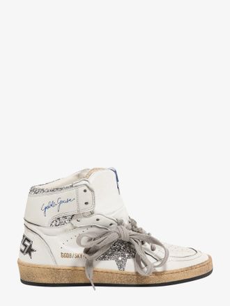 Golden Goose Sky Star leather with a used effect sneakers - GOLDEN GOOSE DELUXE BRAND - gender_Woman
