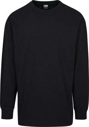 Urban Classics Herren Boxy Heavy Longsleeve Langarmshirt, Schwarz (Black 00007), S