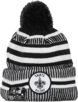 New Era Sportliche Pom Pom M&uuml;tze in Schwarz/Wei&szlig; - - Accessories - Herren - Schwarzk - ONE SIZE