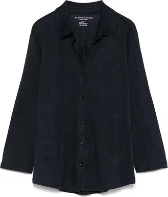 Majestic Filatures chemise en tissu flamm&eacute; - Bleu