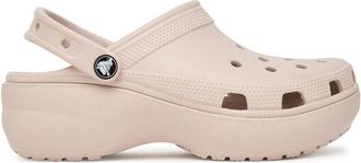 Crocs Pantoletten Classic Platform Clog 206750 Beige