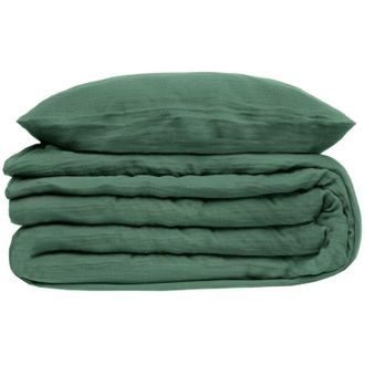 Atmosphera Atmosphera - Bettw&auml;sche - Baumwolle Chiffon - Celadon gr&uuml;n - 260x240 cm cr&eacute;ateur dint&eacute;rieur