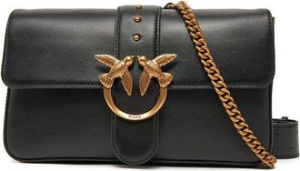 Pinko Handtasche Love One Classic Slouchy Fl PE 25 PLTT 104524 A0QO Schwarz