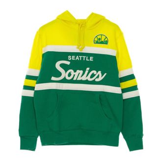 Mitchell & Ness NBA Head Coach Hoody Hardwood Classics - - Sweatshirts & Hoodies - Herren - Mehrfarbig - S