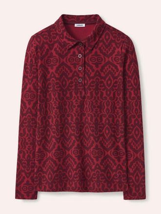 Walbusch Langarm-Poloshirt Damen Thermo Winterpolo Polokragen Langarm, modern, pflegeleicht