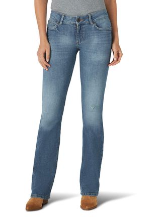 Wrangler Damen Retro Mae Rise Stretch Bootcut Jeans, Julia, ^