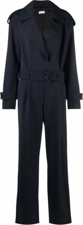 Dries Van Noten Femme, Combinaisons et Ensembles, Bleu, Taille: 42 FR Combinaison Effet Trench