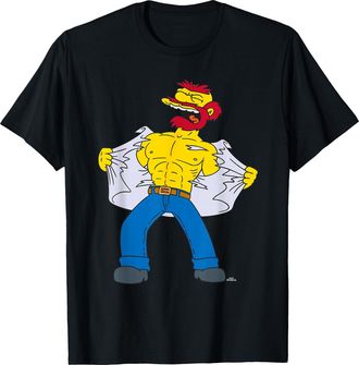 The Simpsons Groundskeeper Willie Tears Off Shirt T-Shirt