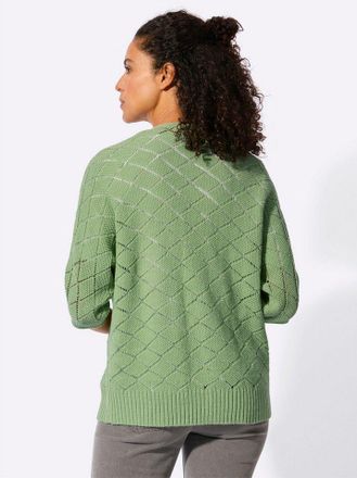 Witt Strickjacke Strickjacke 3/4-Arm Ajour